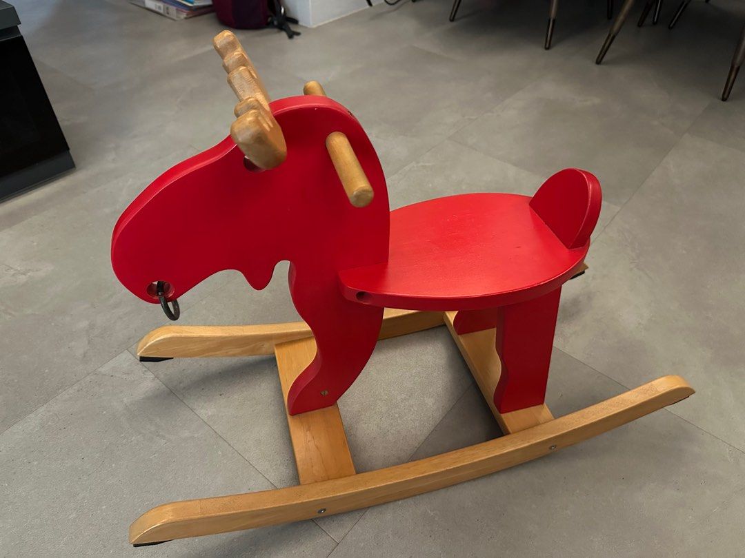 IKEA rocking moose, Babies & Kids, Infant Playtime on Carousell