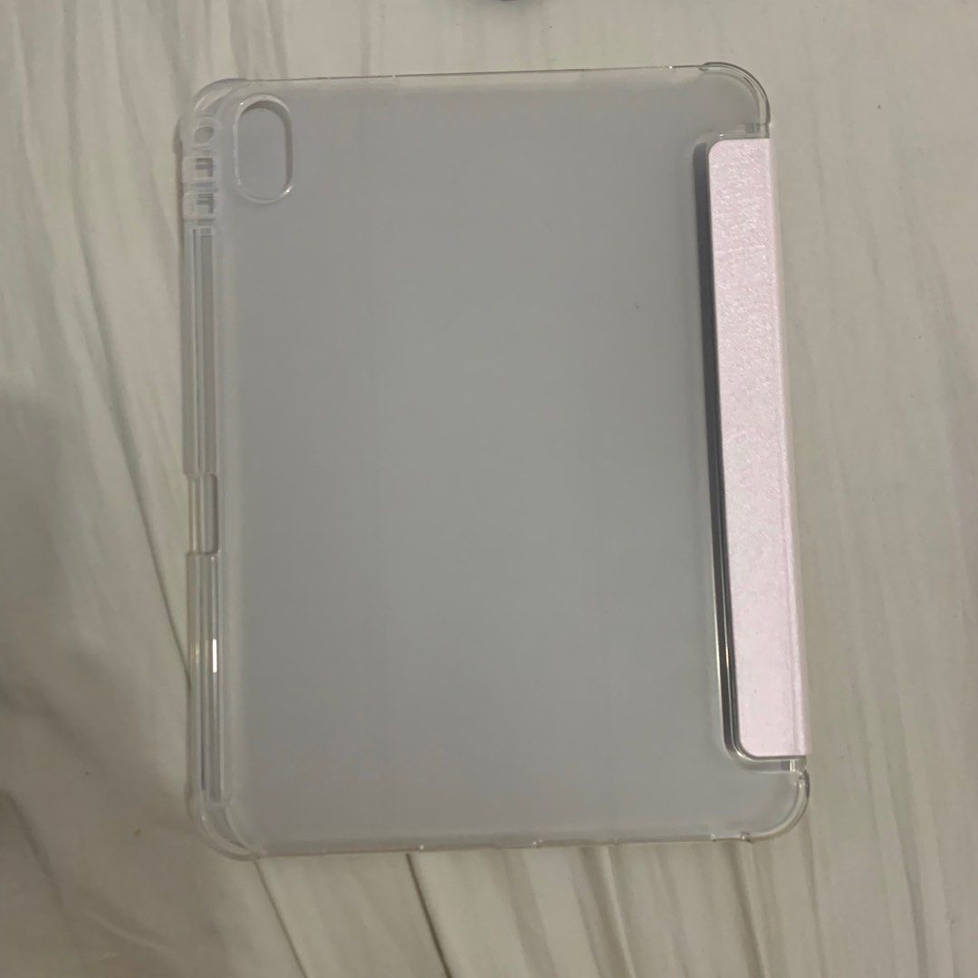 IPAD 10TH GENERATION TRIFOLD CASE CLEAR TRANSPARENT PINK COVER WITH ...
