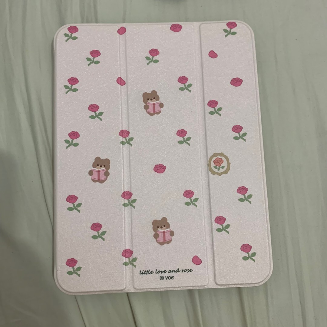 IPAD 10TH GENERATION TRIFOLD CASE CLEAR TRANSPARENT PINK COVER WITH ...