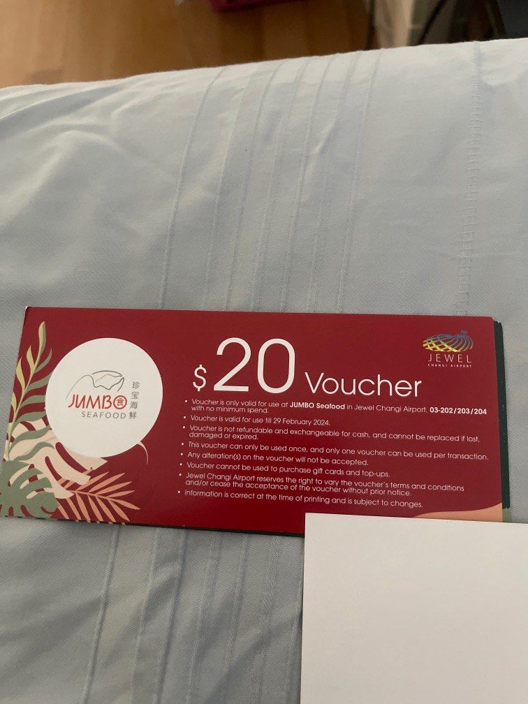 Jumbo Seafood - Jewel Changi Airport, Tickets & Vouchers, Vouchers on ...