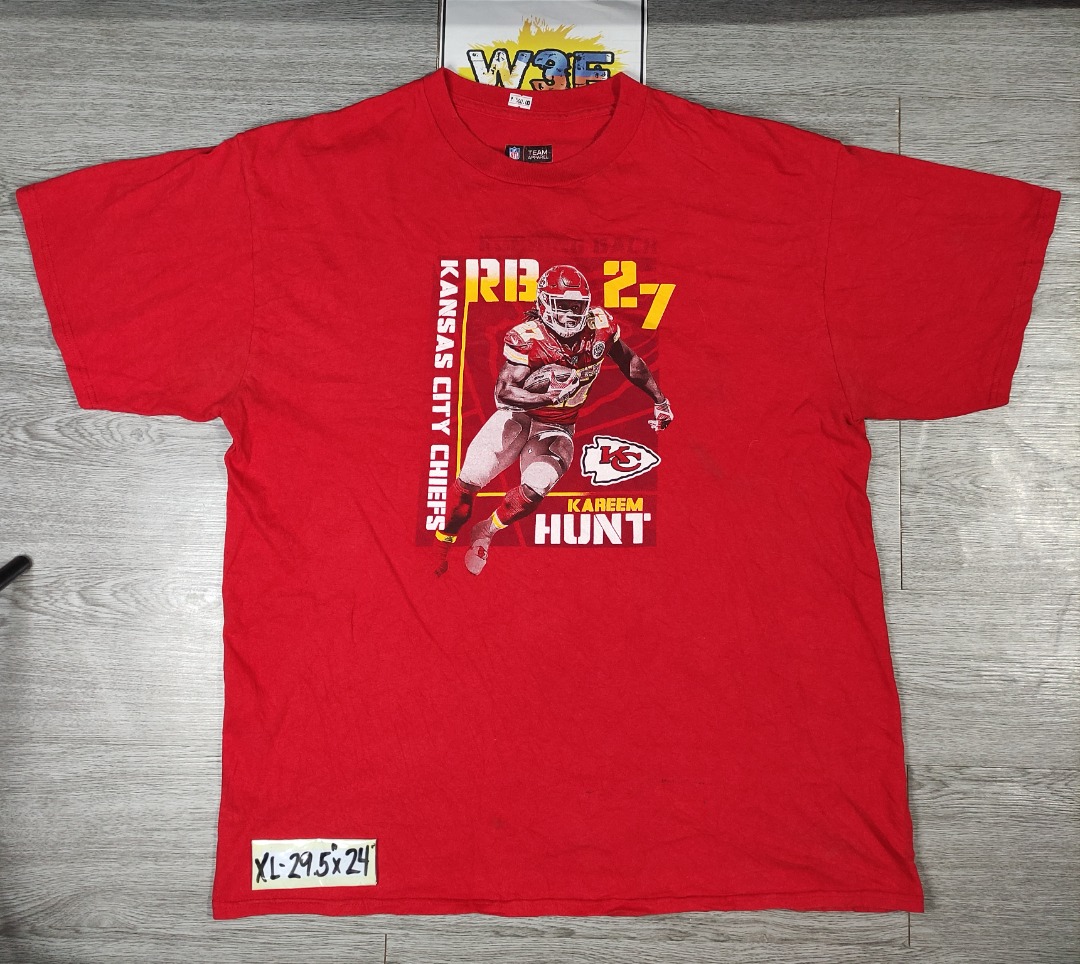 KANSAS CITY CHIEFS - #27 KAREEM HUNT, Men's Fashion, Tops & Sets ...