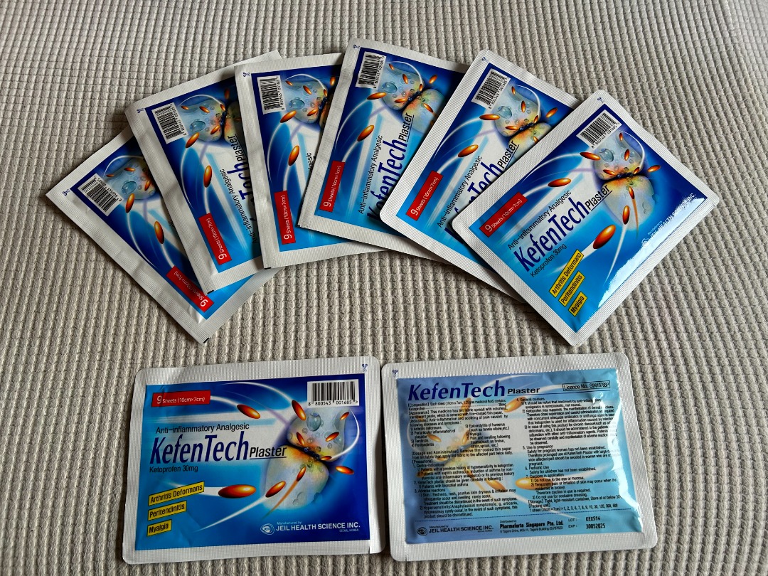 Kefentech/Ketoprofen Plaster 30mg (9sheets/pack), Health & Nutrition ...