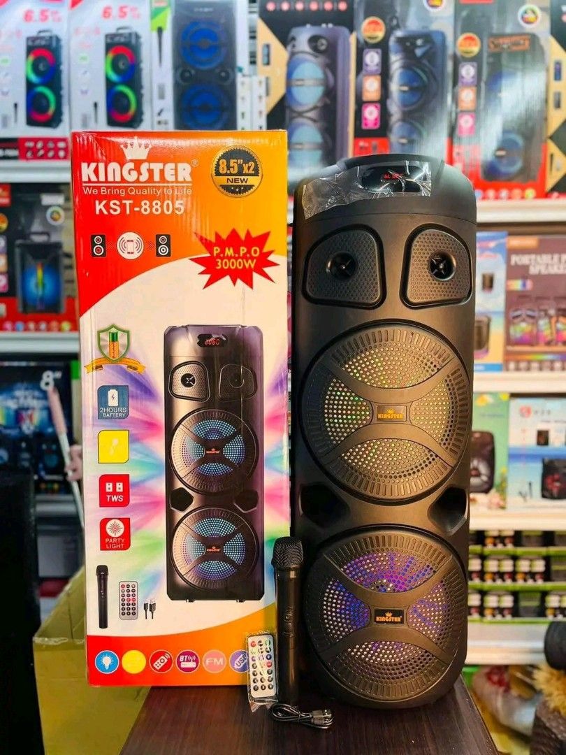KINGSTER KST-8805 karaoke Bluetooth speaker with remote and wireless ...