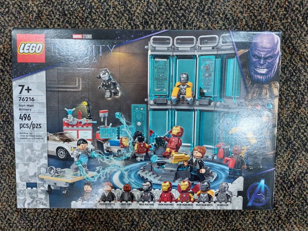 Lego 76216 Iron Man Armory Infinity Saga, Hobbies & Toys, Toys & Games ...