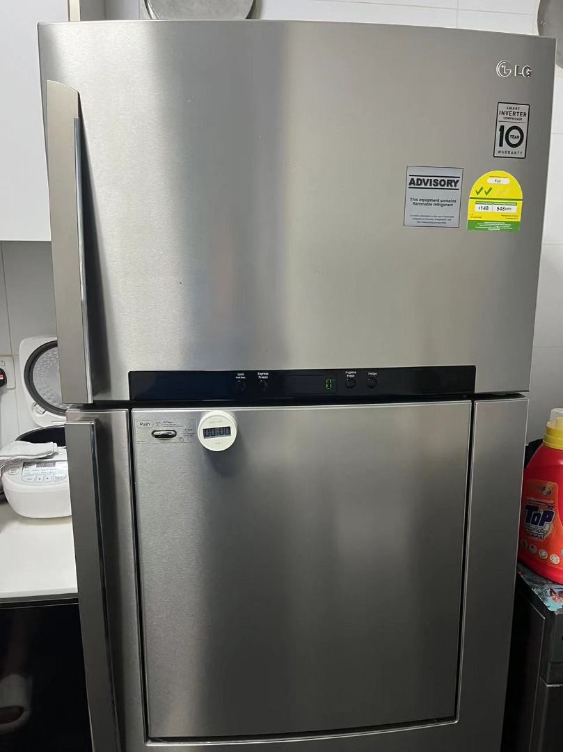 LG 507L Stainless Steel Top Freezer Refrigerator, TV & Home Appliances, Kitchen Appliances ...