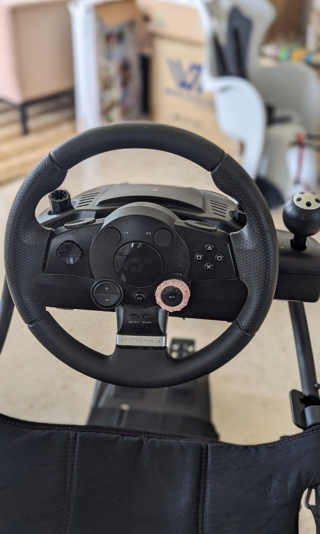 Logitech Driving Force Steering Wheel, Video Gaming, Gaming Accessories ...