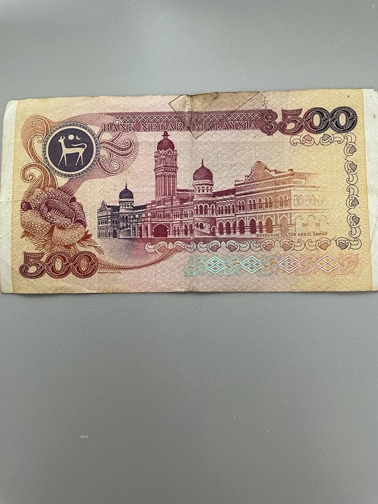 Malaysian old $500 note, Hobbies & Toys, Memorabilia & Collectibles ...