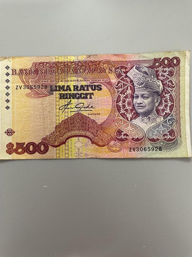 Malaysian old $500 note, Hobbies & Toys, Memorabilia & Collectibles ...