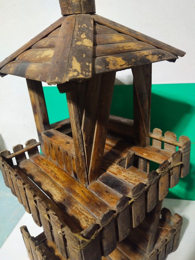 Miniature Vintage 2-Storey "Bahay Kubo"/Pinoy Handicrafts/1970s era ...