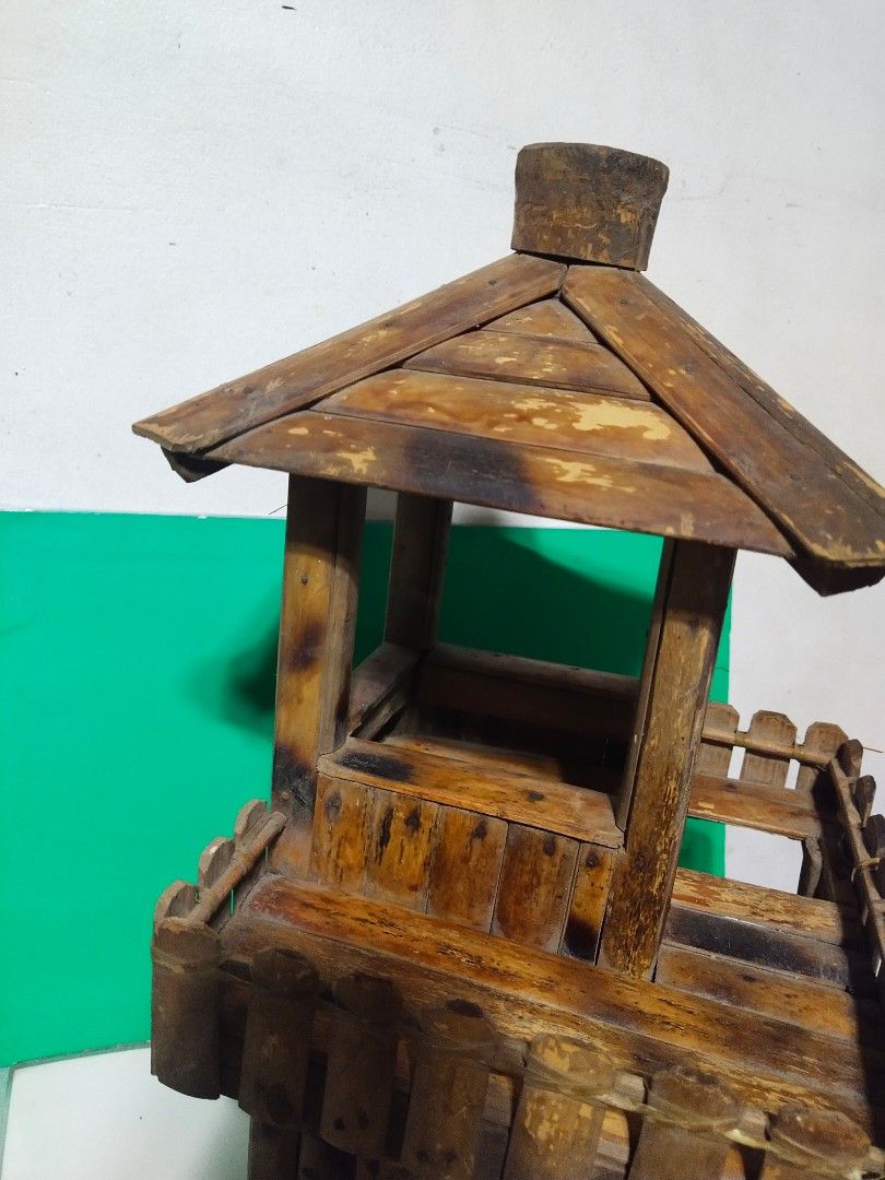 Miniature Vintage 2-Storey "Bahay Kubo"/Pinoy Handicrafts/1970s era ...