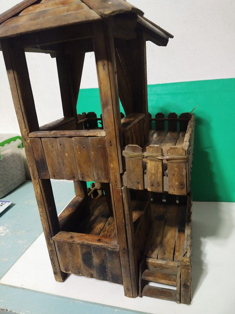 Miniature Vintage 2-Storey "Bahay Kubo"/Pinoy Handicrafts/1970s era ...