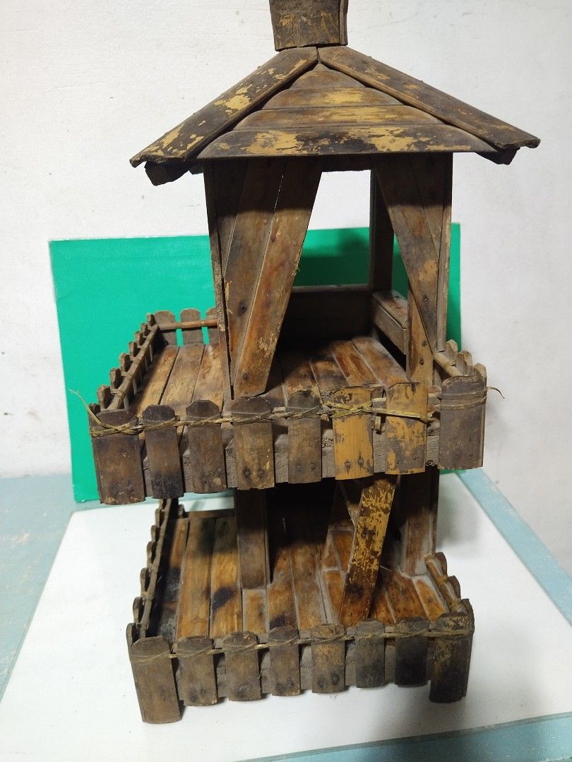 Miniature Vintage 2-Storey "Bahay Kubo"/Pinoy Handicrafts/1970s era ...