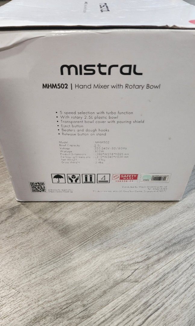 Mistral stand mixer, TV & Home Appliances, Kitchen Appliances, Hand ...