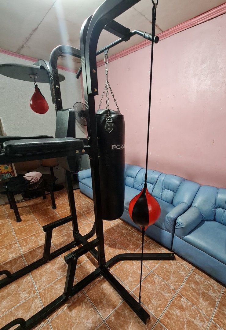 HOME GYM / MUSCLE POWER BOXING STATION GYM, Sports Equipment, Exercise ...