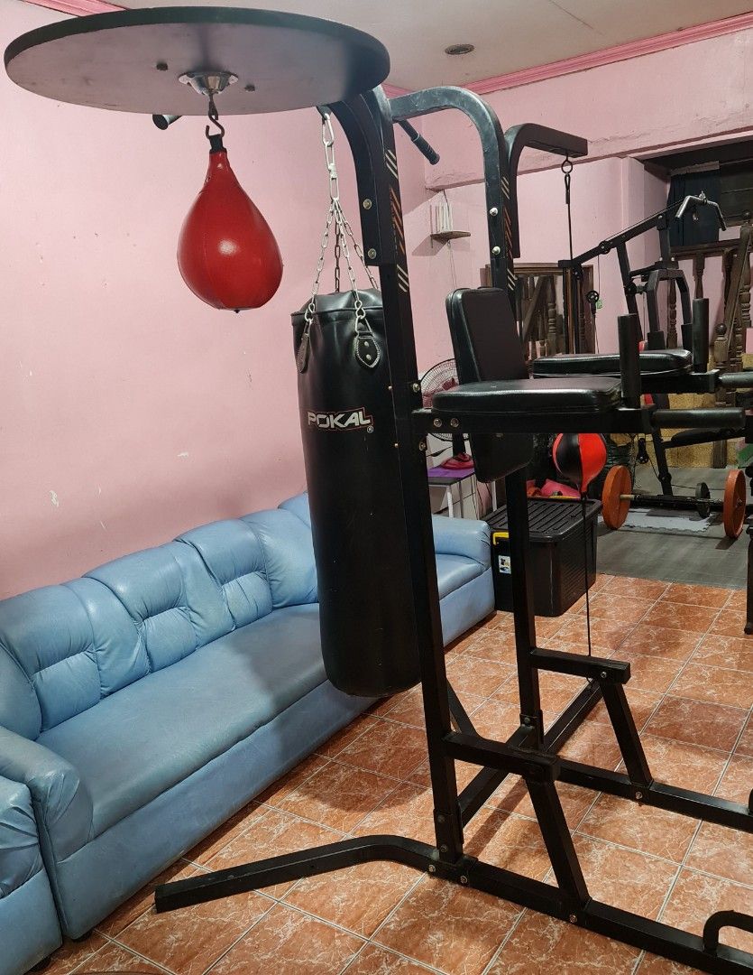 HOME GYM / MUSCLE POWER BOXING STATION GYM, Sports Equipment, Exercise ...