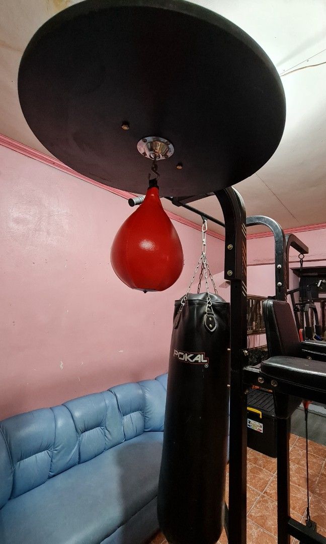 HOME GYM / MUSCLE POWER BOXING STATION GYM, Sports Equipment, Exercise ...