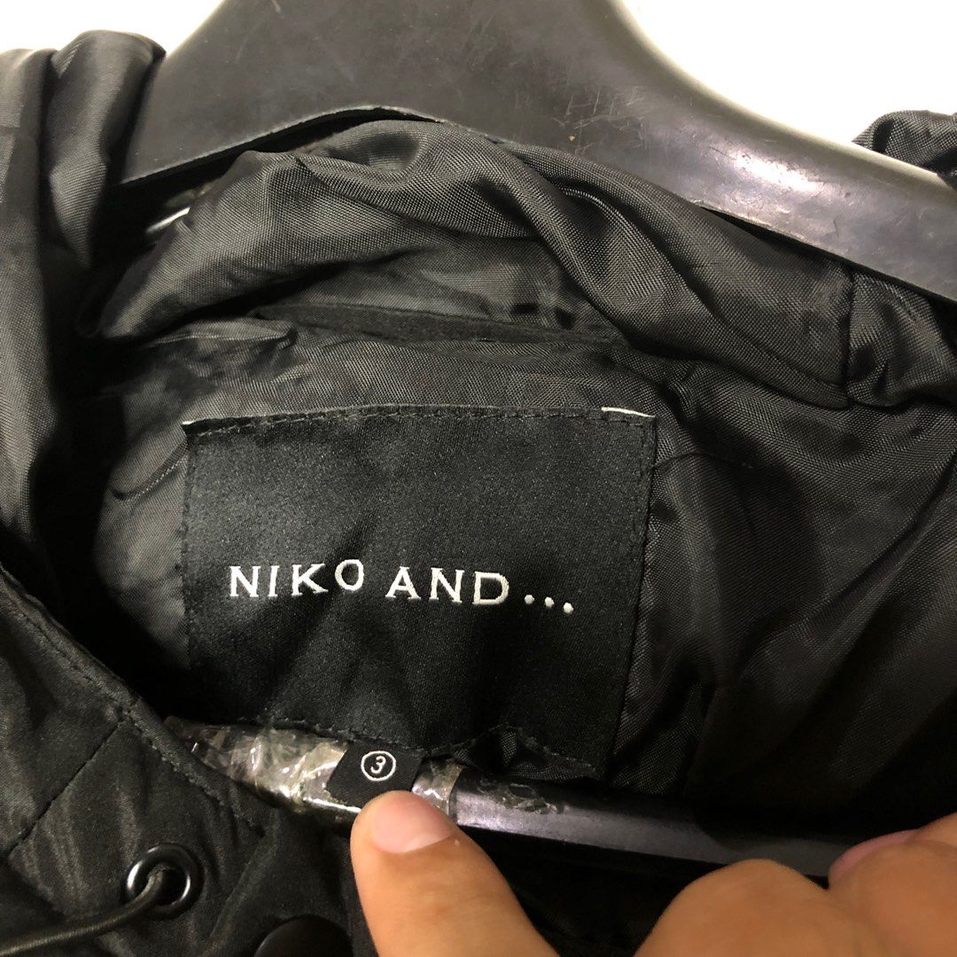 Niko And... Japan Black Puffer Jacket w/ Hood, Women's Fashion, Coats ...