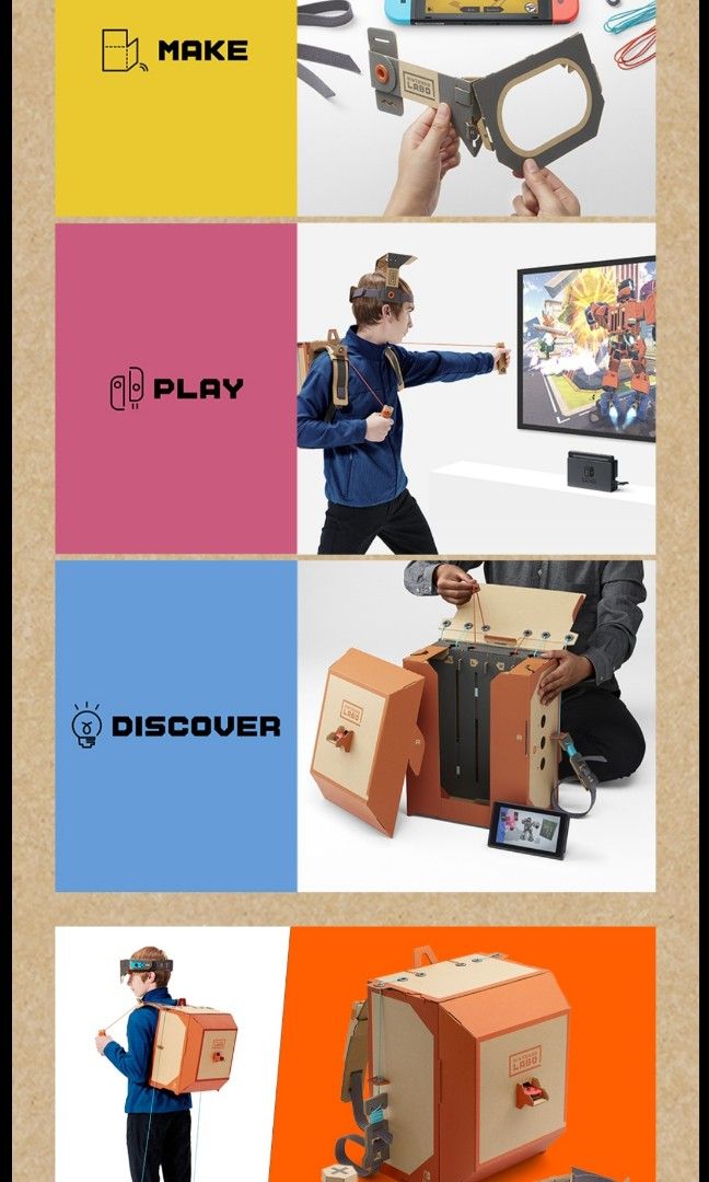 Nintendo Switch Labo Toy Con 02 Robot suit, Hobbies & Toys, Toys ...
