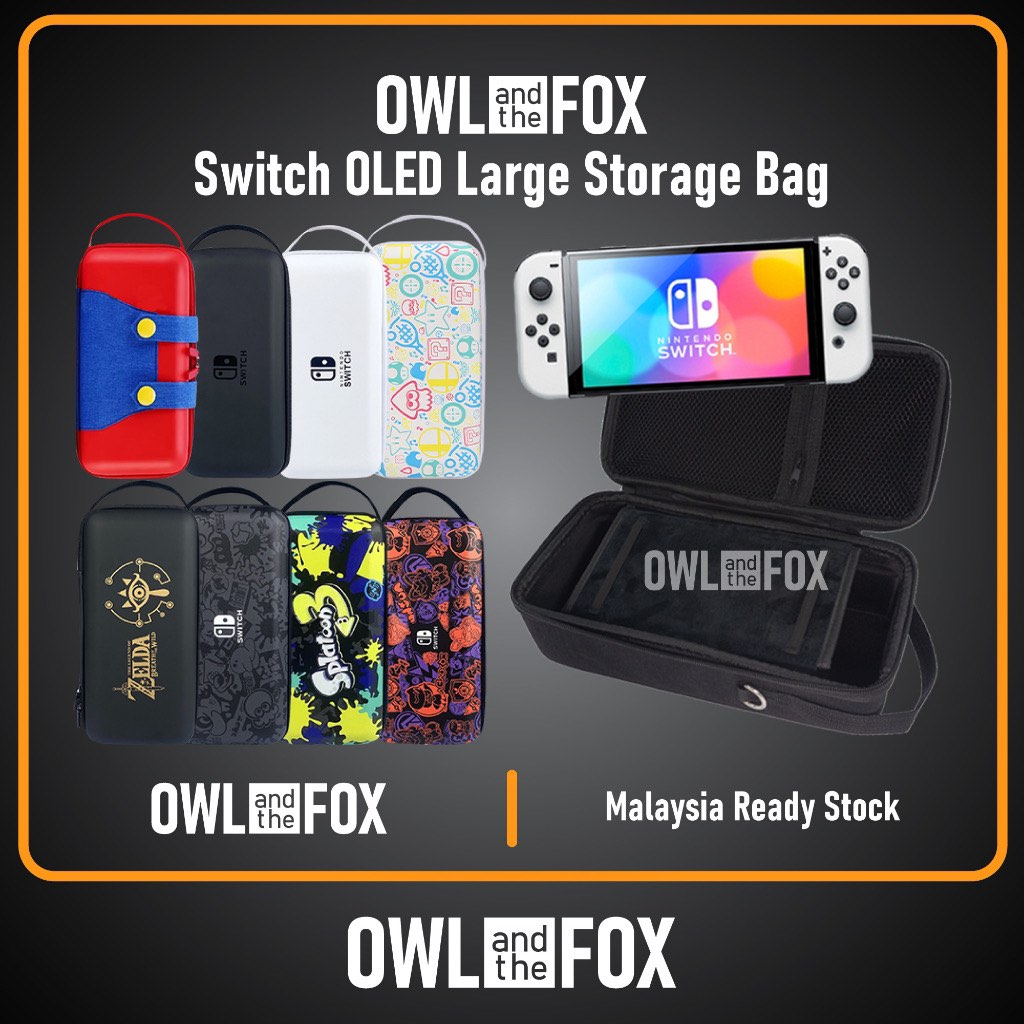 Nintendo Switch OLED Switch V1/V2 Eva Bag Hard Carry Case Travel Pouch ...