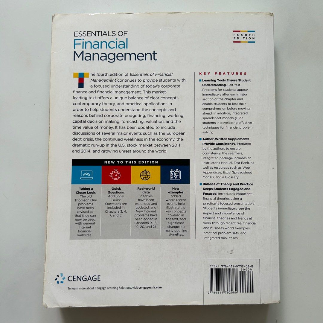 NTU AB1201 Financial Management (FM) Textbook, Hobbies & Toys, Books ...