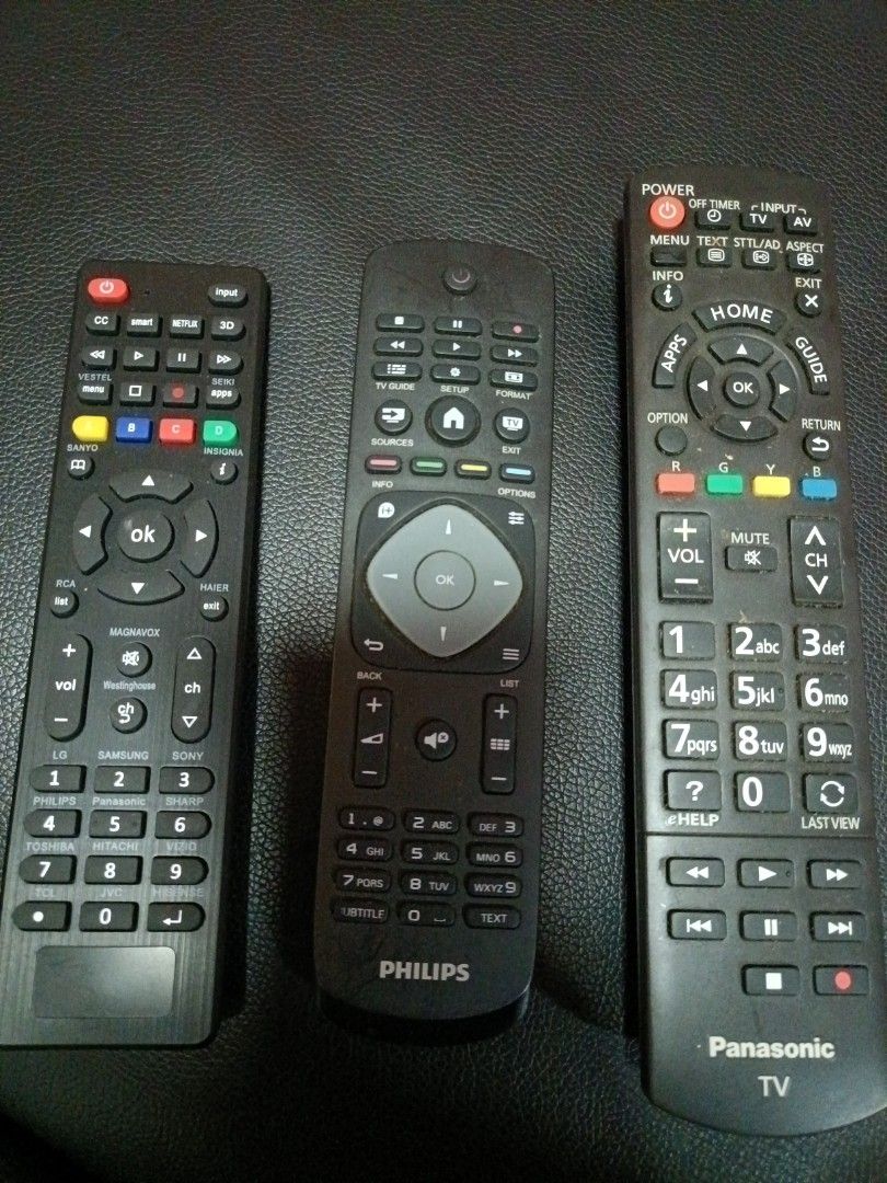 Panasonic and Philips remote control/ universal remote control, TV ...