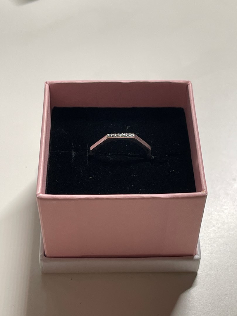 Pandora hexagon ring size 50/us 6, Women's Fashion, Jewelry ...