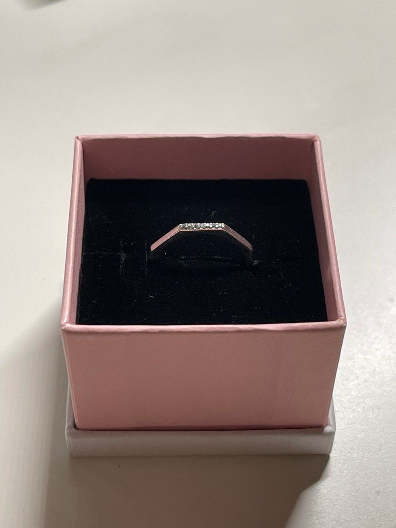 Pandora hexagon ring size 50/us 6, Women's Fashion, Jewelry ...