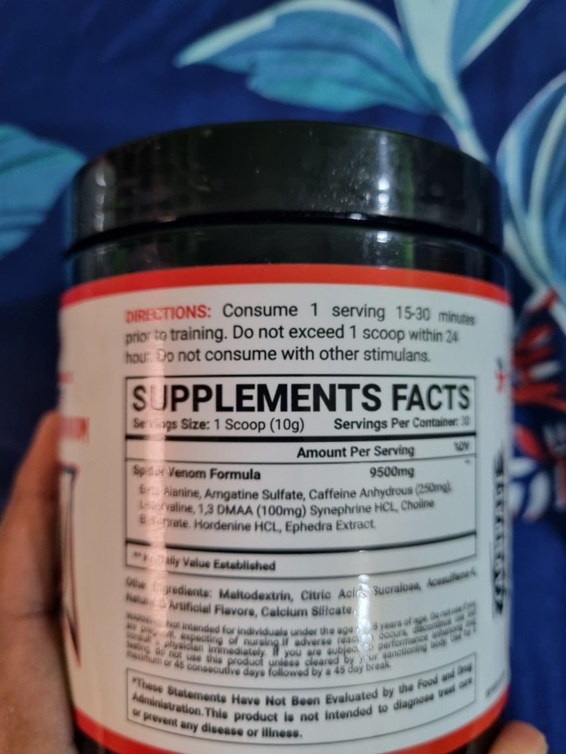 Phoenix labs venom pre workout, Health & Nutrition, Health Supplements ...