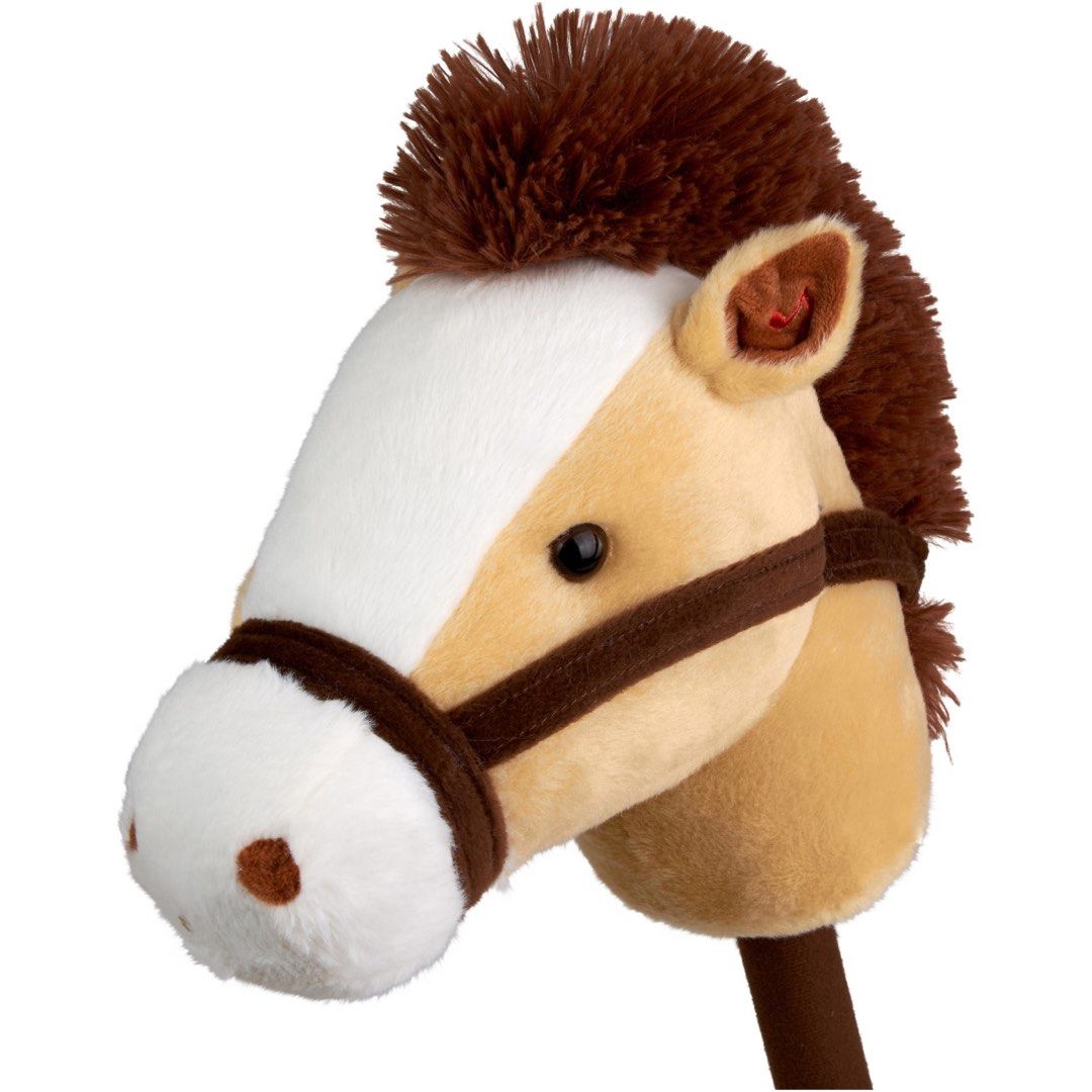 Plush stick horse head , Hobbies & Toys, Toys & Games on Carousell