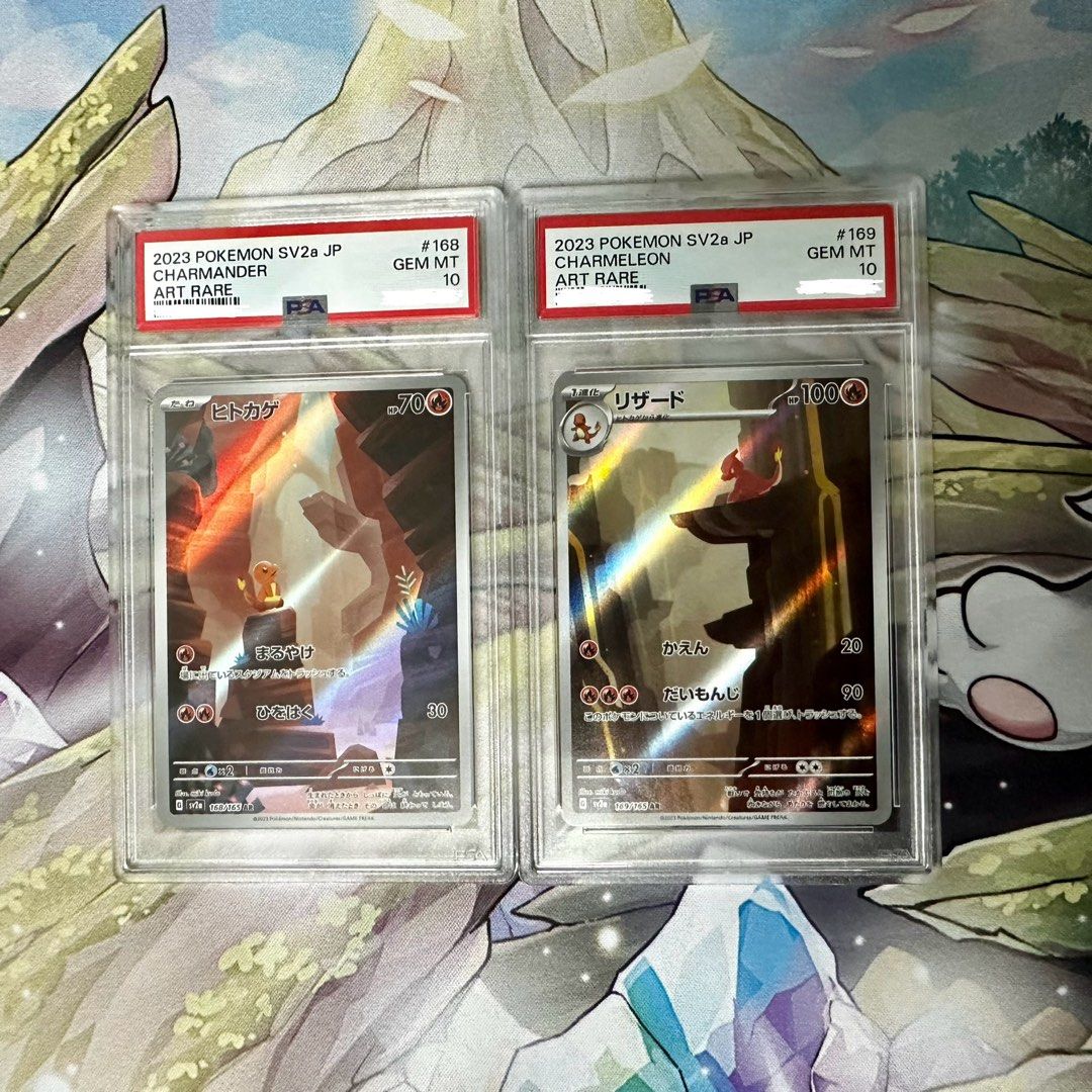 Pokemon 151 Japanese Charmander & Charmeleon Art Rare AR PSA 10 ...