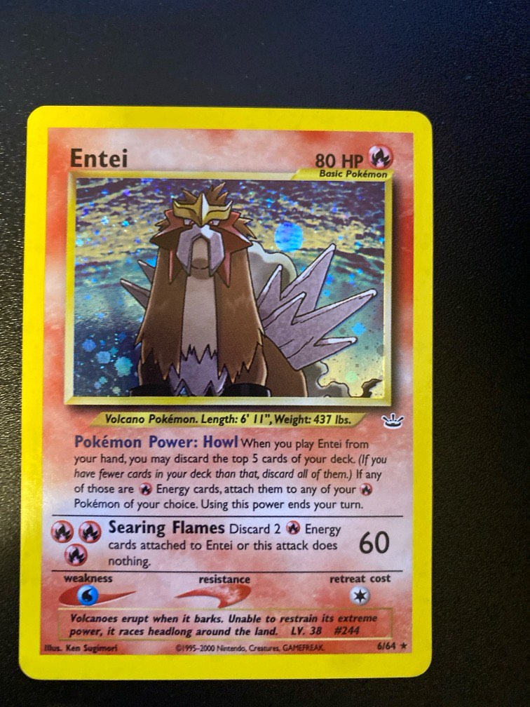 Pokemon cards - entei neo holo, Hobbies & Toys, Memorabilia ...