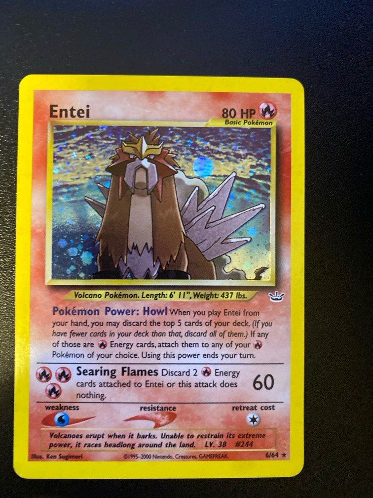 Pokemon cards - entei neo holo, Hobbies & Toys, Memorabilia ...