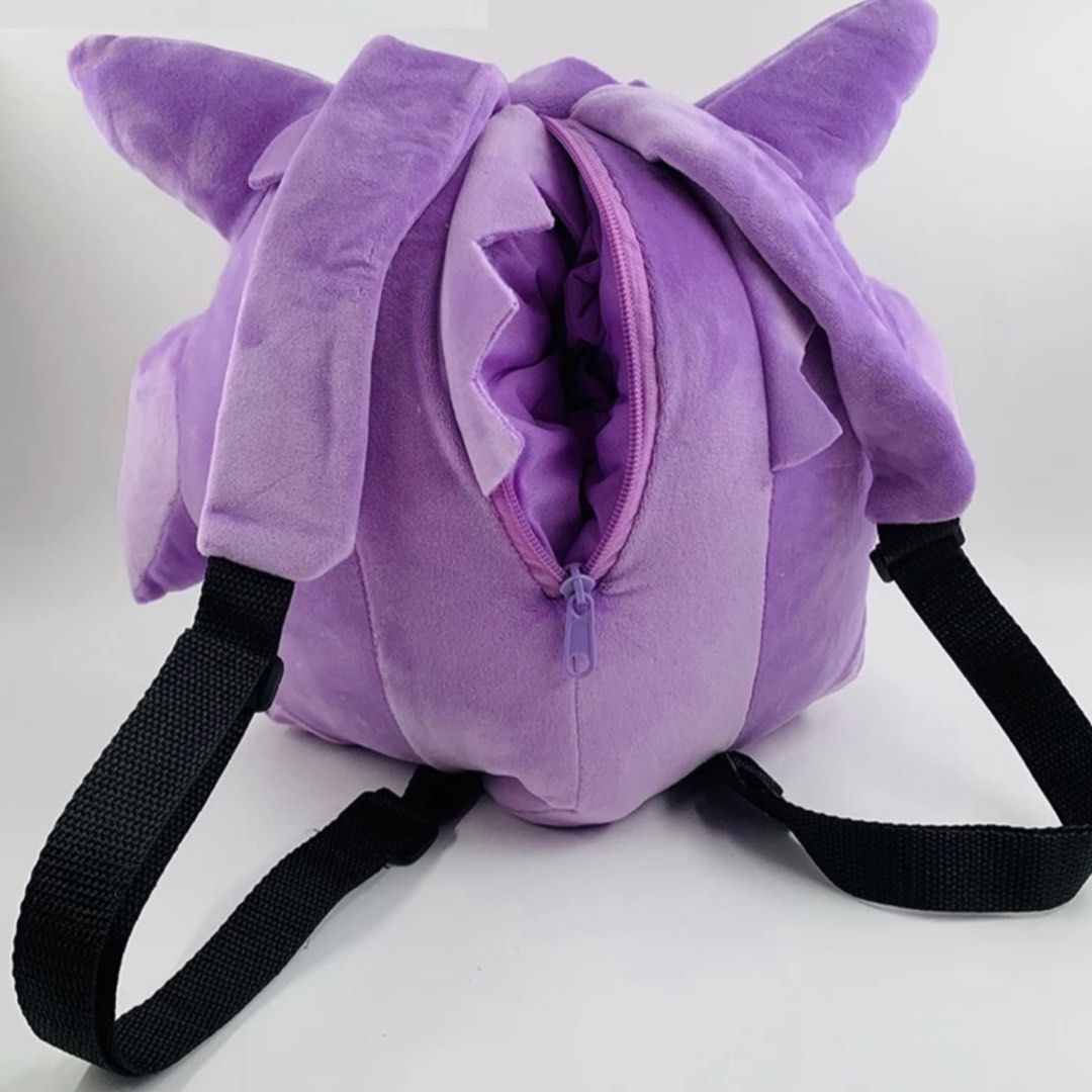 Pokemon Gengar Backpack Gengar Plush Bag Haversack Shoulder Bag Plush ...