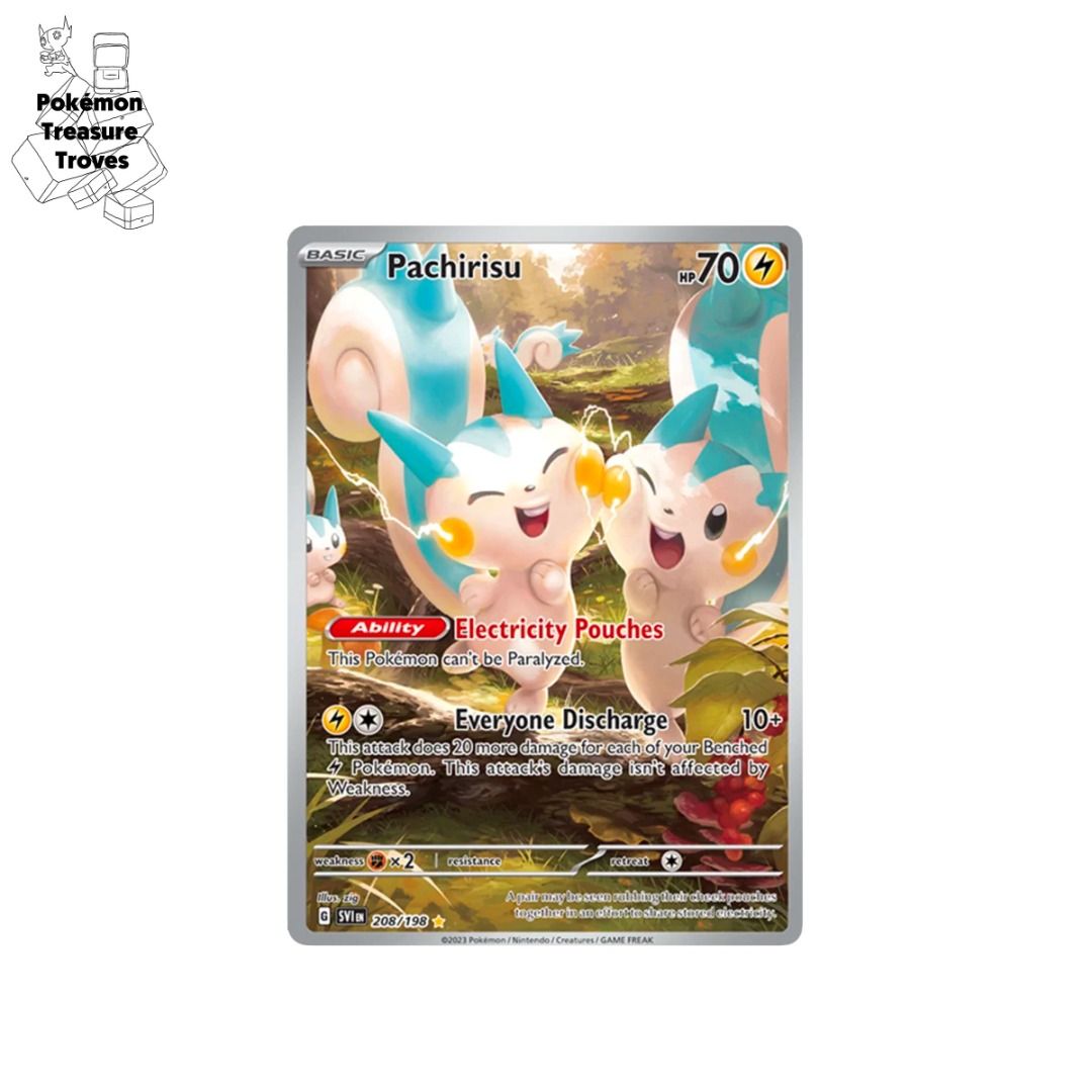 Pokemon Scarlet & Violet Pachirisu Card, Hobbies & Toys, Toys & Games ...