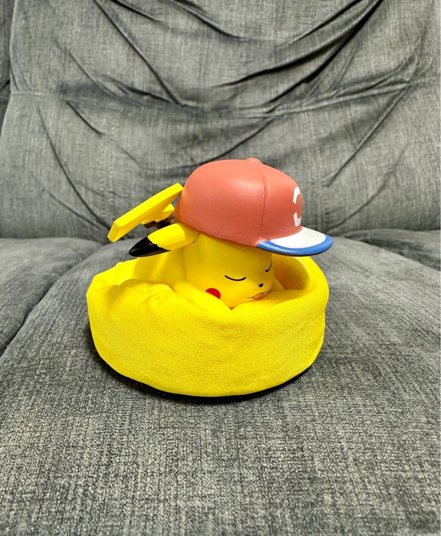 Sleeping Pokemon Pikachu, Hobbies & Toys, Toys & Games on Carousell