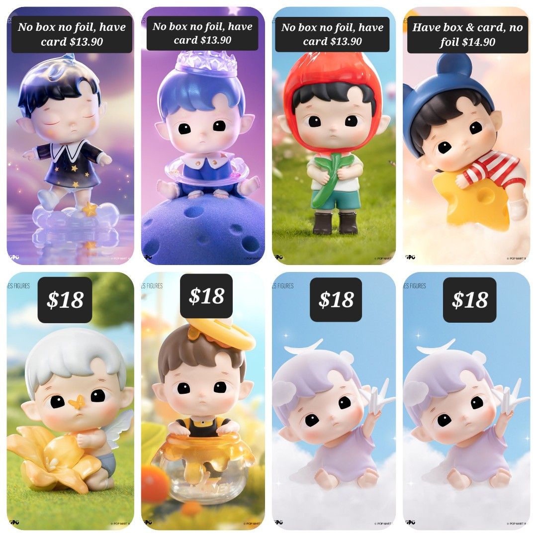 Popmart Blind boxes (Assorted), Hobbies & Toys, Toys & Games on Carousell