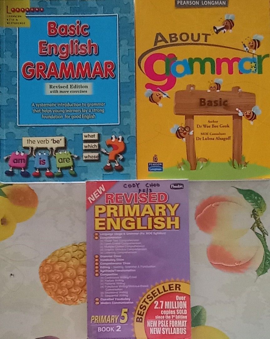 Primary school and PSLE english reference book and assesment book ...