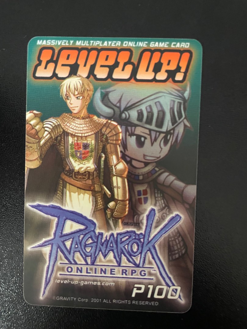 Ragnarok online card prepaid anime collection vintage used RO, Hobbies ...