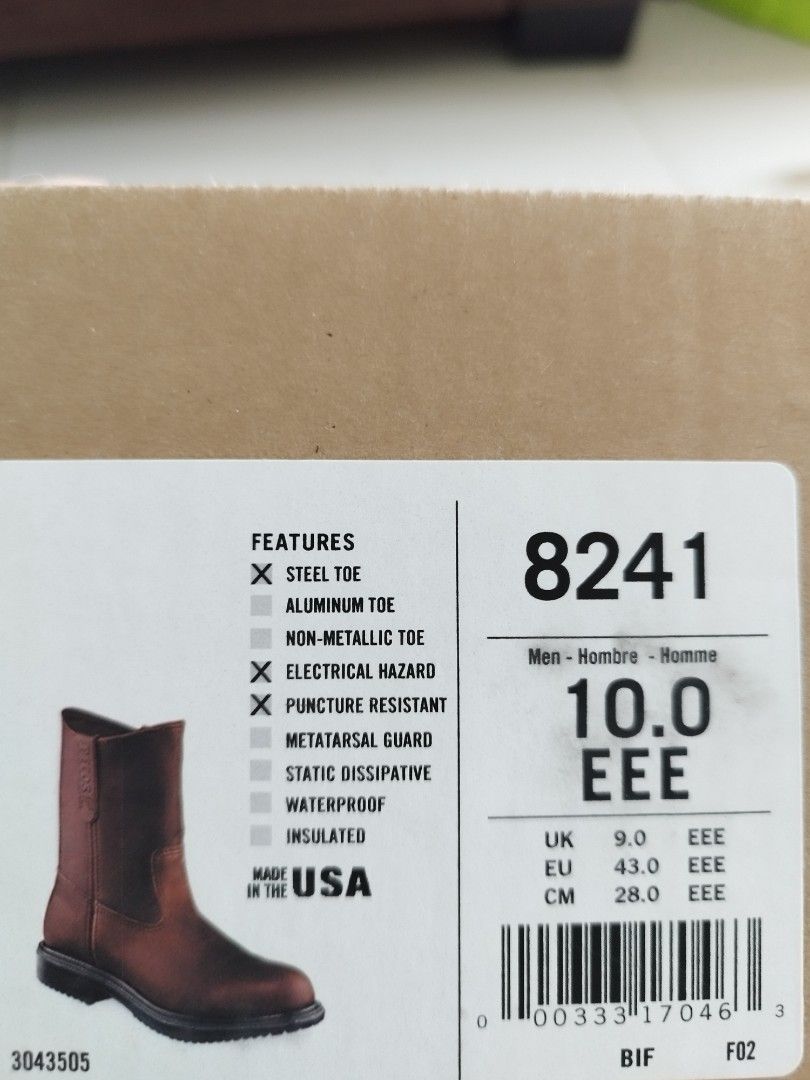 Red Wing Safety Boots 8241, Men's Fashion, Footwear, Boots on Carousell