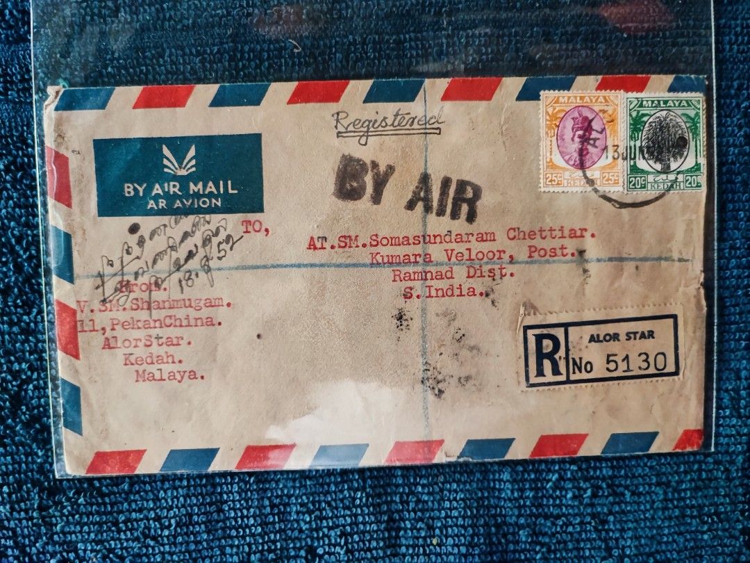 Registered letter with stamp 1952, Hobbies & Toys, Collectibles ...