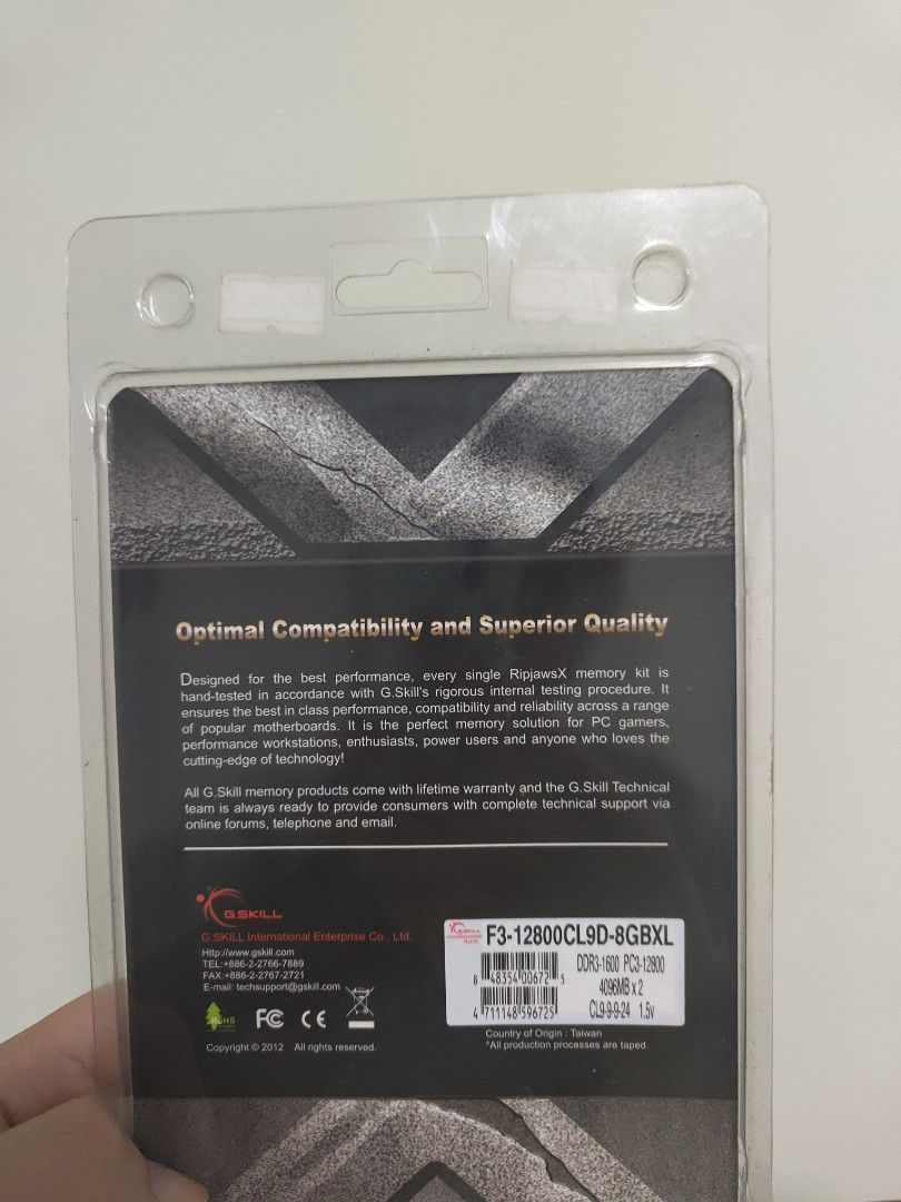 Ripjaws DDR3 4GBx2 RAM Module, Computers & Tech, Parts & Accessories, Computer Parts on Carousell