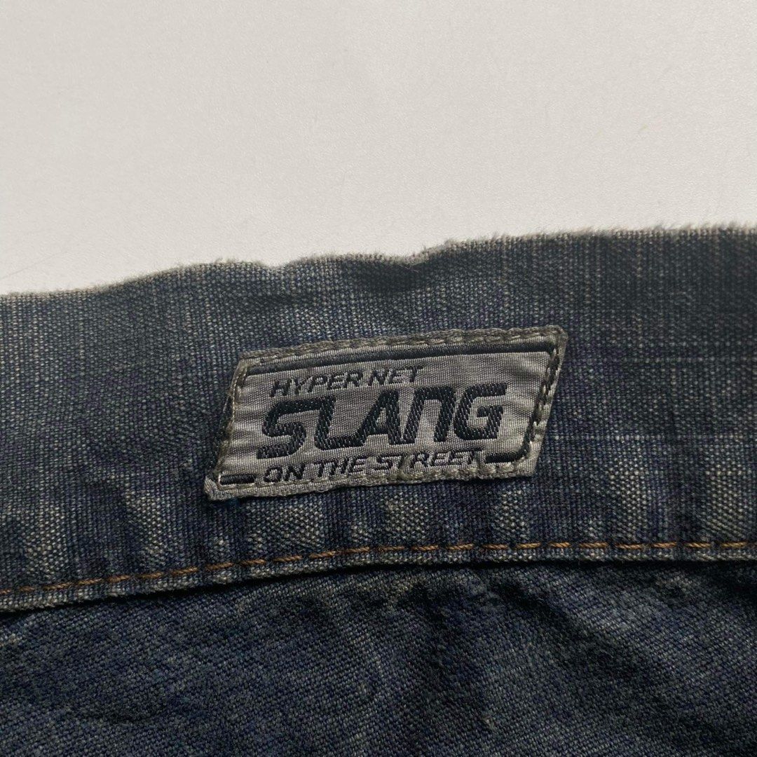 RNA Hyper Slang on the Street Low Rise Stone Washed Monkey Pants Flared ...