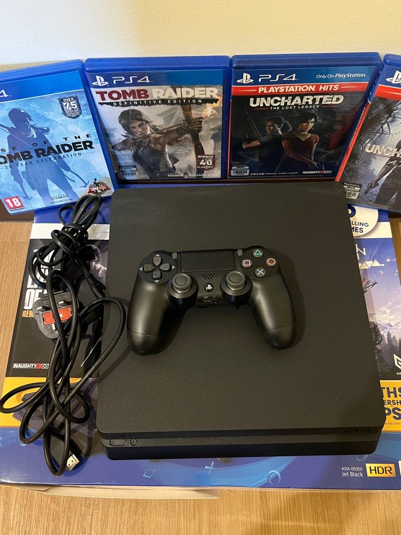 [RUSH] PS4 Slim 1TB with 4 Disc Games, Video Gaming, Video Game ...