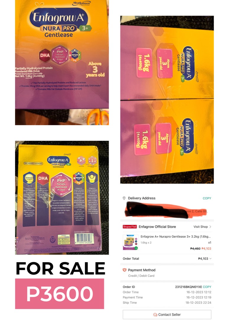 Sale Enfagrow A+ Nura Pro3+, Babies & Kids, Nursing & Feeding, Weaning ...