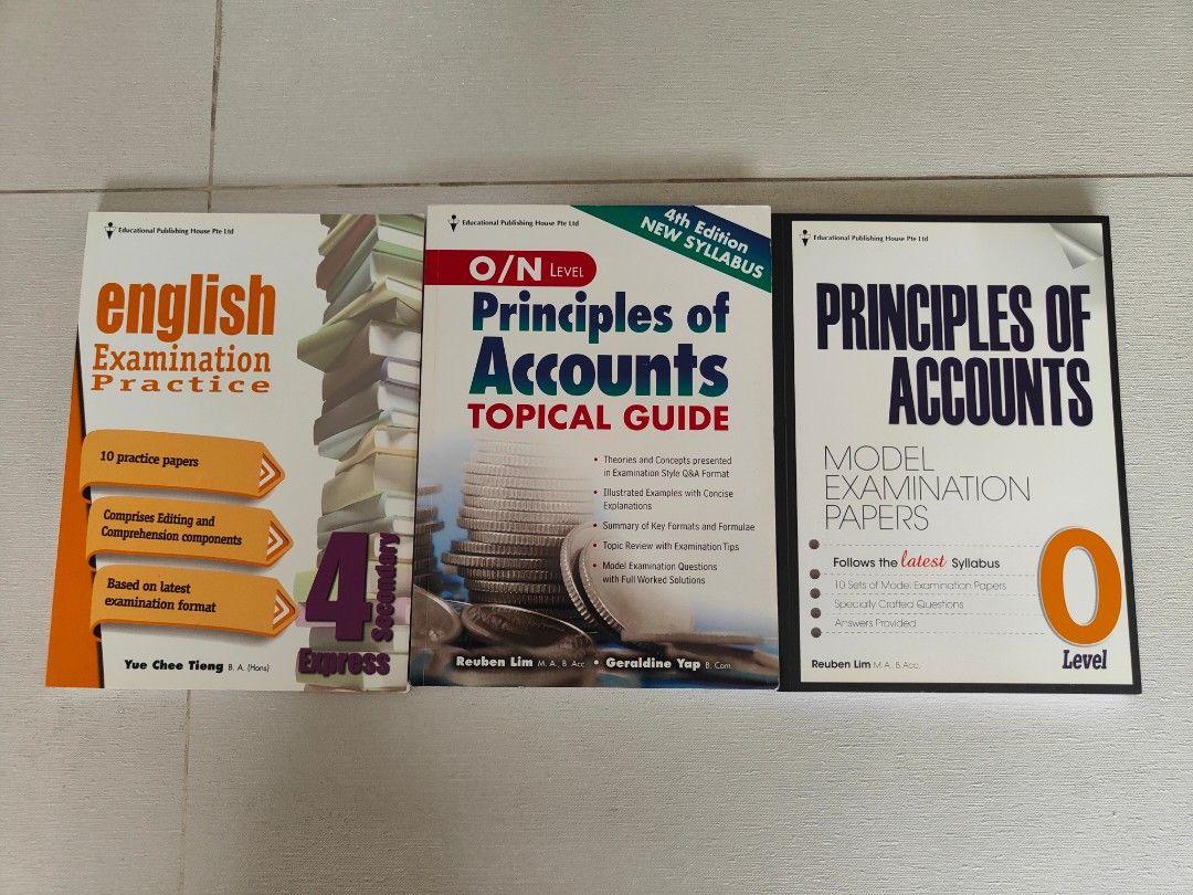 Secondary School Principles of Accounts & English Textbooks, Hobbies ...