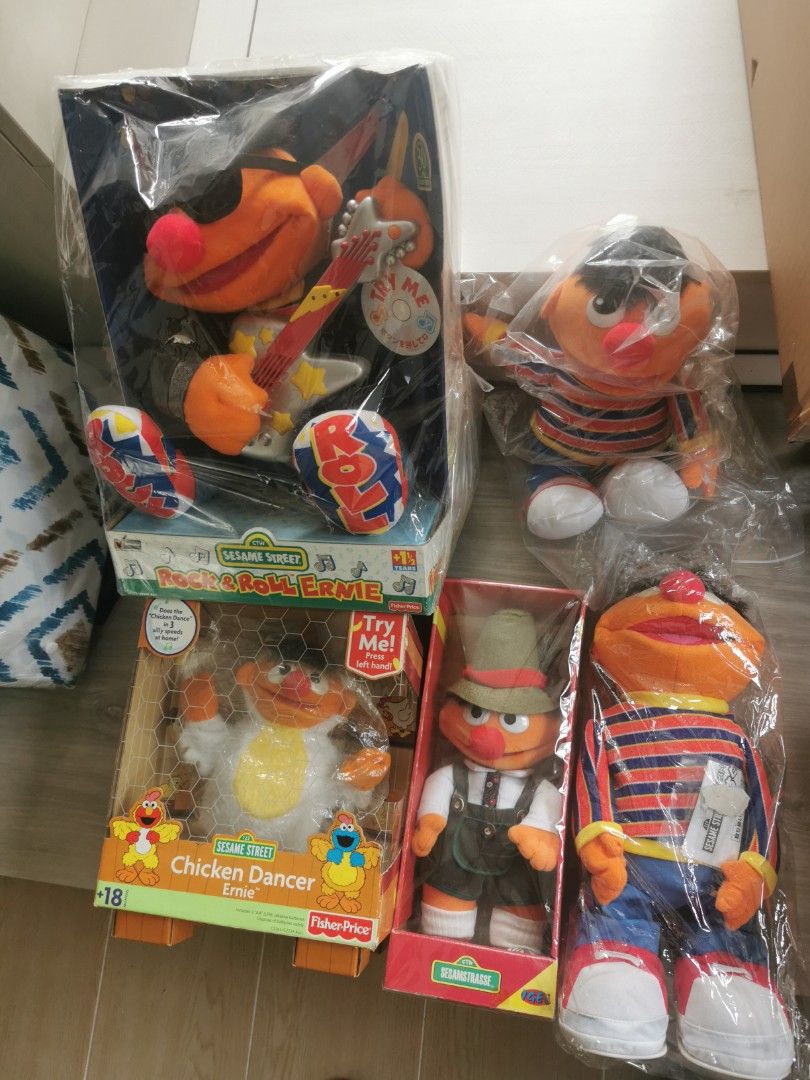 減價 經典絕版割愛系列 Sesame Street 芝麻街 Ernie Series Singing dancing rock n roll ...