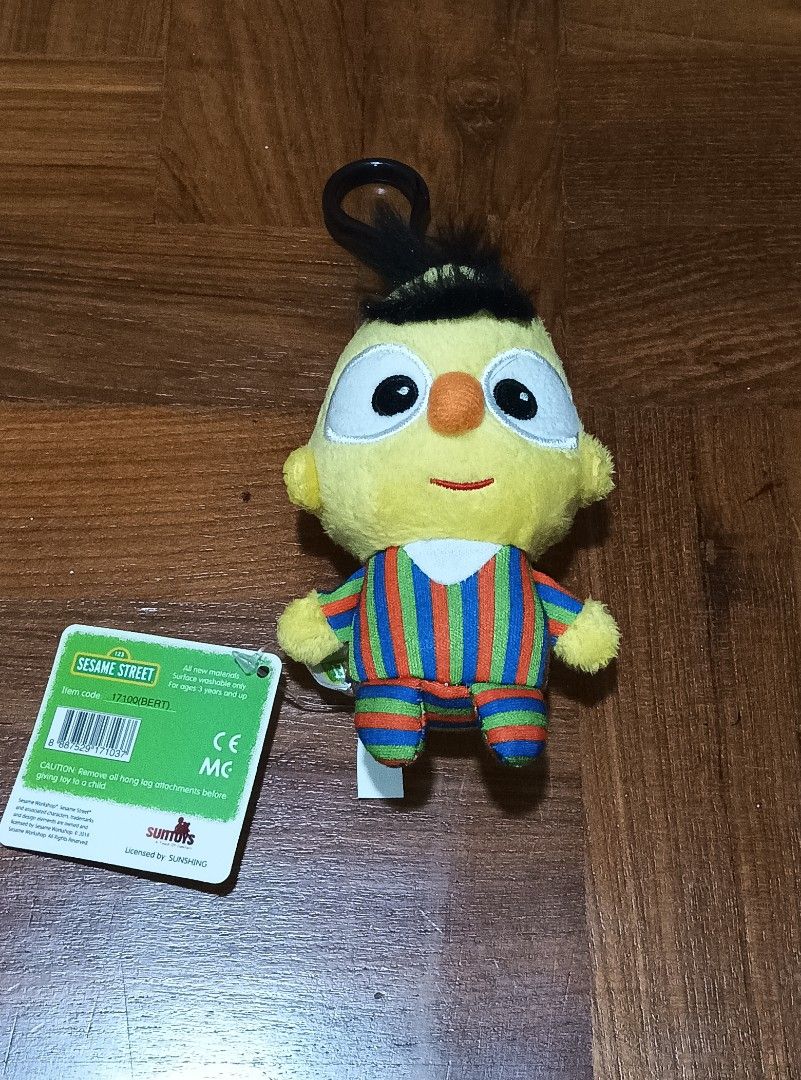 Sesame Street Bert Bag Key Chain holder, Hobbies & Toys, Toys & Games ...