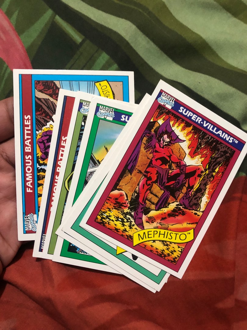 Set of vintage marvel impel cards, Hobbies & Toys, Toys & Games on ...