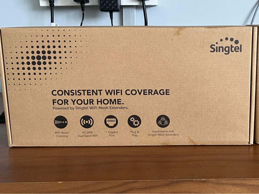 Singtel Mesh Extender Twin Set, Computers & Tech, Office & Business ...