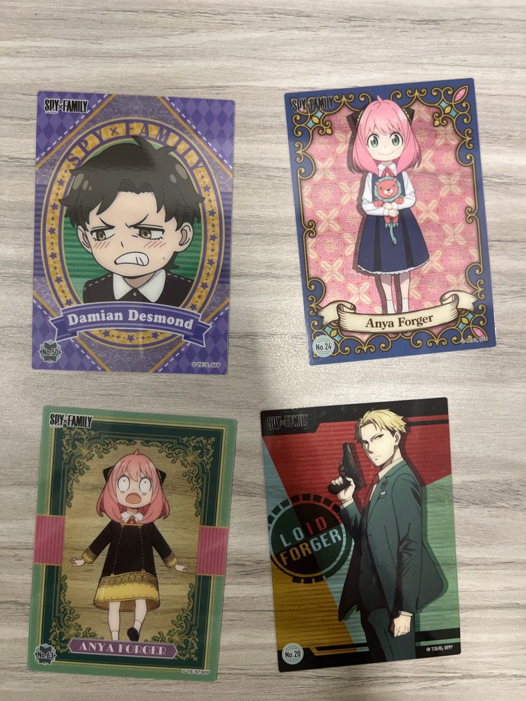 Spy x Family Clear Card Collection Gum, Hobbies & Toys, Memorabilia ...